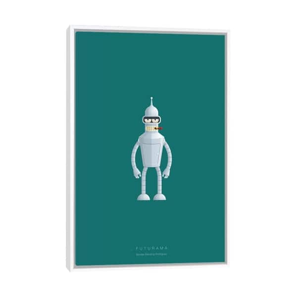 iCanvas "Futurama (Bender Bending Rodriguez)" by Fred Birchal Framed ...