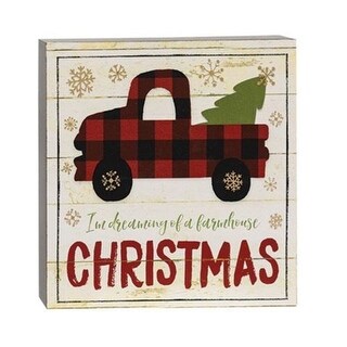 I'm Dreaming of a Farmhouse Christmas Box Sign - As Pictured - Bed Bath ...