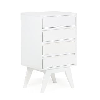 WYNDENHALL Tierney 32 inch H x 18 inch W Four Drawer Floor Storage ...