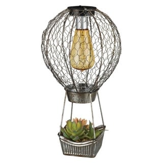 Succulent Solar Decor - Hot Air Balloon - Bed Bath & Beyond - 36689149
