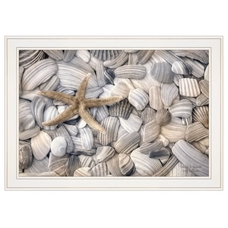 Starfish & Seashells 3 White Framed Print Wall Art - Bed Bath & Beyond ...