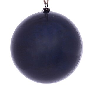 Vickerman 4.75" Midnight Blue Wood Grain Ball Ornament, 4 per Bag - Bed ...