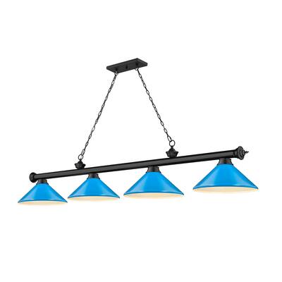 Cobalt 3 Light Billiard Light - Matte Black - Bed Bath & Beyond - 35797317