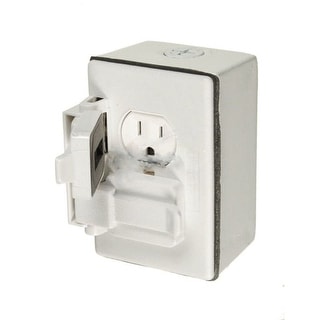 125V Rectangle Beige Duplex Outlet Wall Mount American Imaginations ...