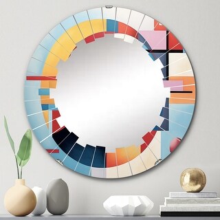 Designart "Colorful Suprematism Essence Of Pure II" Abstract ...