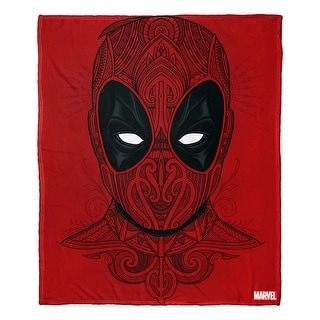 Marvel Deadpool Flourishing Deadpool Silk Touch Throw Blanket - Bed ...