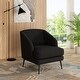 Grondin Mid-Century Modern Style Upholstered Accent Barrel Chair with ...