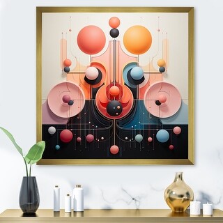 Designart "Future Mountains Abstract Minimalism Retro" Abstract ...