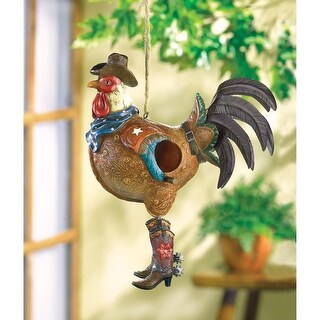 Cowboy rooster birdhouse - Bed Bath & Beyond - 35730417
