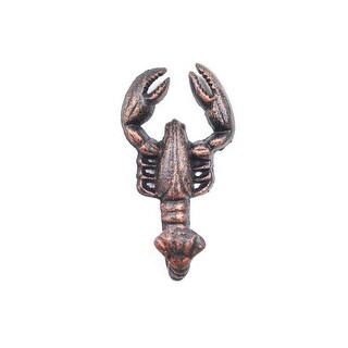 Rustic Copper Cast Iron Decorative Wall Mounted Lobster Hook - 5" - Bed ...