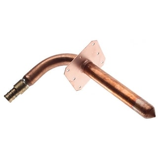 American Imaginations 0.5 in. x 8.0 in. x 3.5 in. Copper Pex Stub Out ...