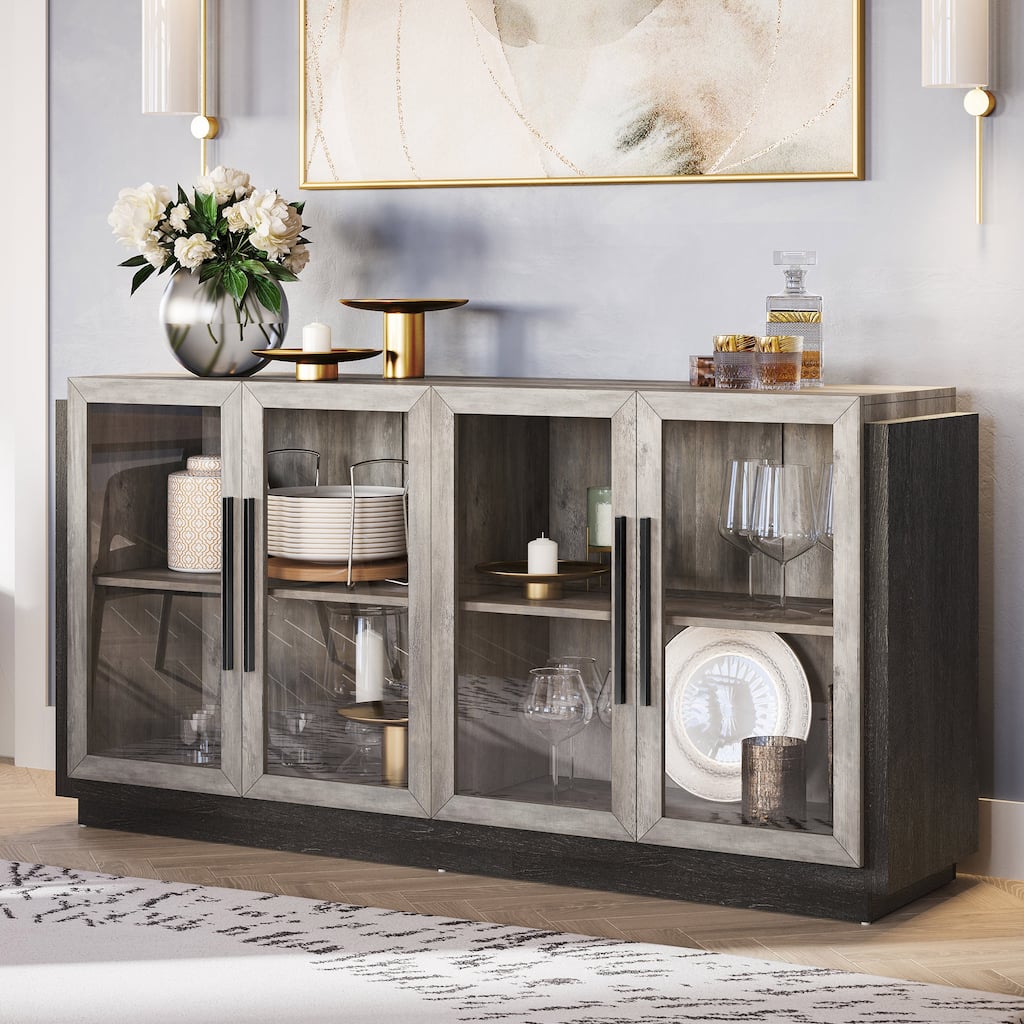 BELLEZE Brixston Sideboard Buffet Cabinet with Storage - Overstock ...