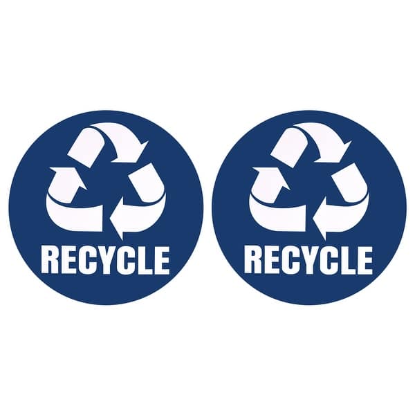 Recycle Sticker Bin Labels 5 Inch Large Recycling Vinyl for Trash Can ...