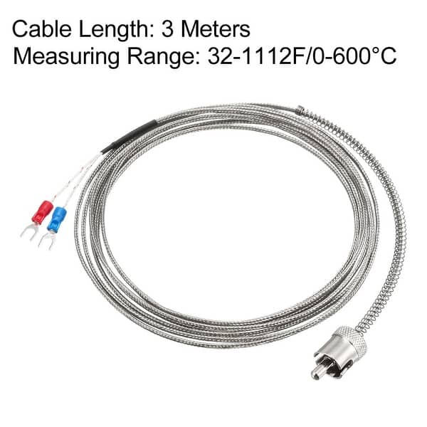 J Type Temperature Sensor Probe Circlip Type 3Meters Cable - J Type ...