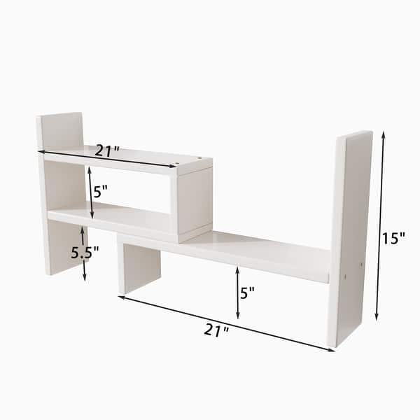 adjustable shelf desk