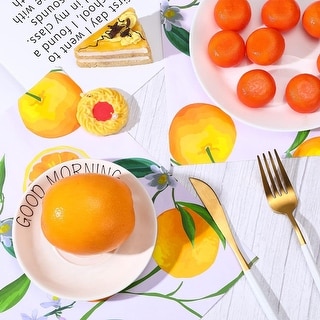 Disposable Paper Placemats Orange Paper Table Mats Disposable Placemats ...