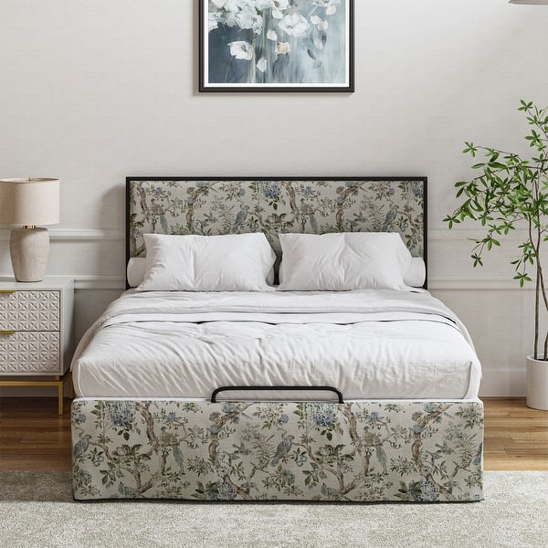 Oliver Modern Washable Slipcover Bed Upholstered Metal by HULALA HOME ...