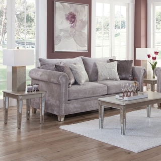 American Furniture Classics Model 8-010-S265 Velvet Cement Rolled Arm ...