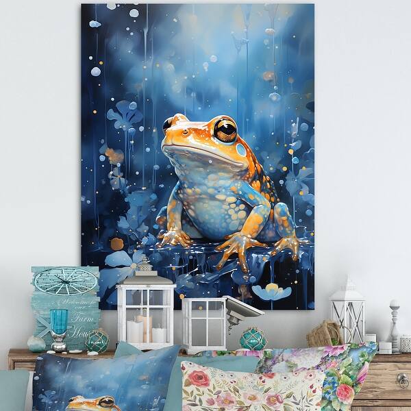 abstract art frog