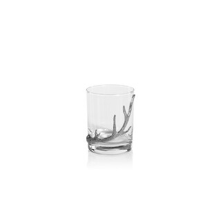 Malachi Rock Glasses with Pewter Antler, Set of 2 - Bed Bath & Beyond ...