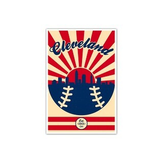 Cleveland Indians Vintage MLB Poster Matte Poster 16x24 - Bed Bath ...