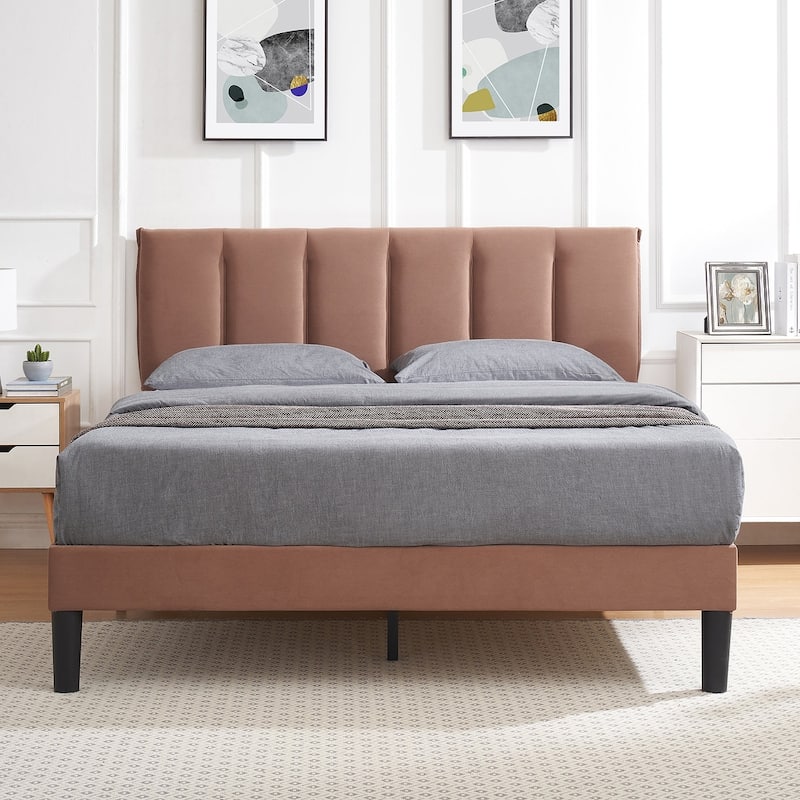 Brown Queen Size Upholstered Beds - Overstock