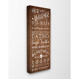 Stupell Our Marriage Rules Wall Art - Bed Bath & Beyond - 20257034