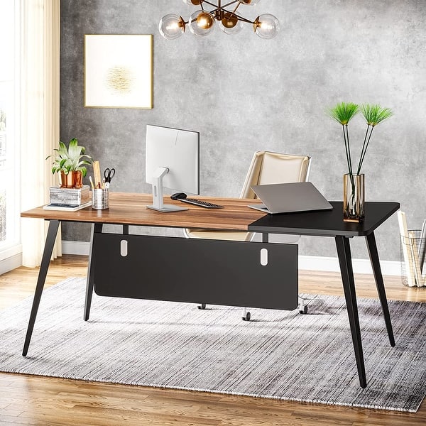 70 Inch Executive Desk, Large Computer Desks for Home Office - Bed Bath ...
