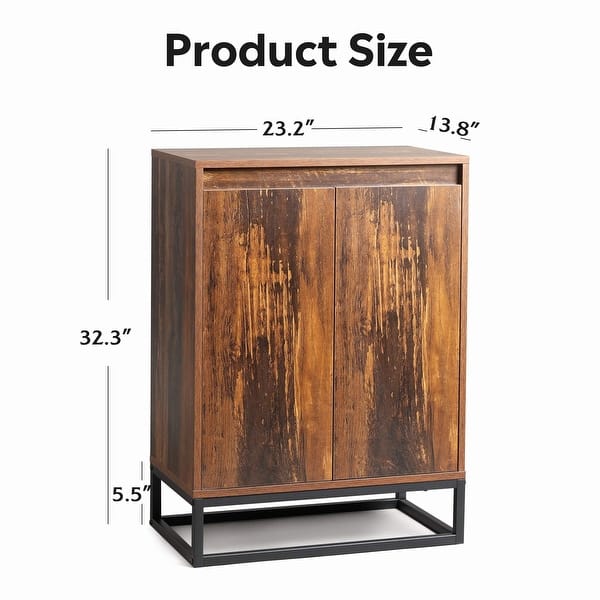Steel Frame Wood Double Door Locker - Bed Bath & Beyond - 34951941