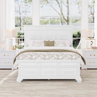 Classic Solid Wood Panel Bed Frame - Bed Bath & Beyond - 43101087