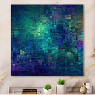 Designart "Matrix II" Surrealism landscape Metal Wall Art - Bed Bath ...