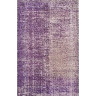 Ahgly Company Machine Washable Contemporary French Lilac Purple Area ...
