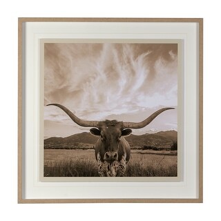 Longhorn Framed Art Print - Bed Bath & Beyond - 39198440