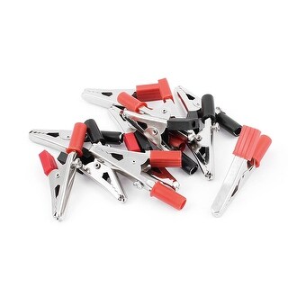 6 Pairs Plastic Coated Insulated Crocodile Clips for Battery Test ...