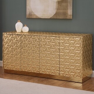 Best Master Furniture Svelta 65" Sideboard with Gold Base - Bed Bath ...