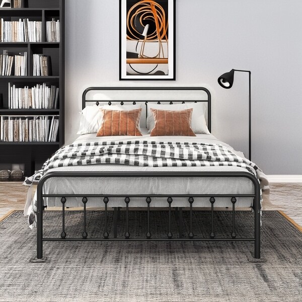 Metal Bed Frame Queen Size Platform On Sale Bed Bath Beyond 35231320