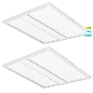 Luxrite 2x2 FT LED Panel Lights 25/30/35W, 3CCT 3500K/4000K/5000K, 2750 ...