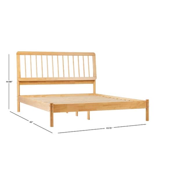 Walker Edison Boho Solid Wood Queen Spindle Bed - Bed Bath & Beyond ...