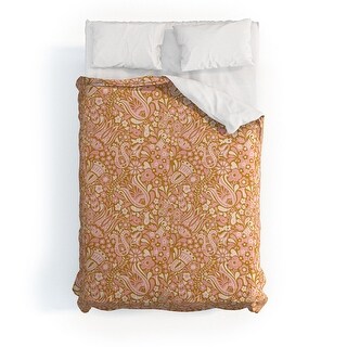 Jenean Morrison Floral Fair In Gold Made To Order Full Comforter Set ...