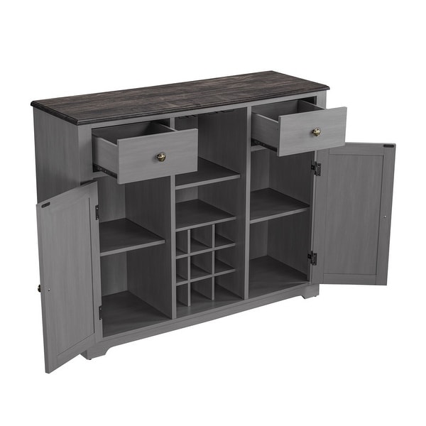 47 in. Modern X Door Wine Cabinet w Built in Wine Rack 47 in Width On Sale Bed Bath Beyond 31666331