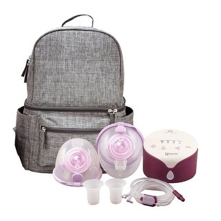 Rumble Tuff EZ Express Breast Pump with Go-Cup Collection Cups and Backpack - Breast Pump with ...