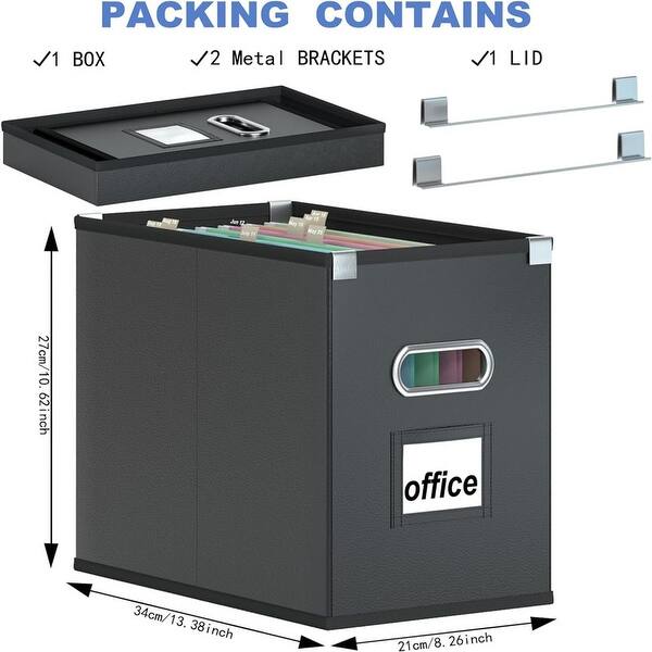 Leather File Organizer Boxes with Mesh Pocket - Bed Bath & Beyond ...