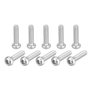 M3x12mm Torx Security Machine Screws, 20pcs 316 Stainless Steel Pan Head Screw - Silver - Bed ...
