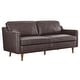 Impart Mid-century Modern Top-grain Leather Sofa - Bed Bath & Beyond ...