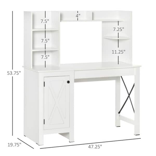 Computer Desk-White - Multi - Bed Bath & Beyond - 40550987
