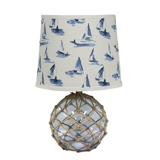Nautical Fisherman's Friend 20" Table Lamp Small Sail Boats Shade - Bed ...