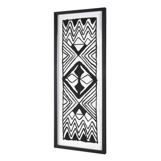 Modern Tribal Shadow Box with Black Frame - Bed Bath & Beyond - 34552354