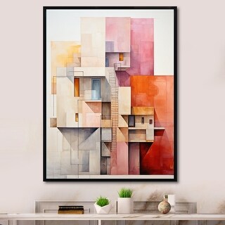 Designart "Constructivism Constructed Horizons I" Constructivism Framed ...