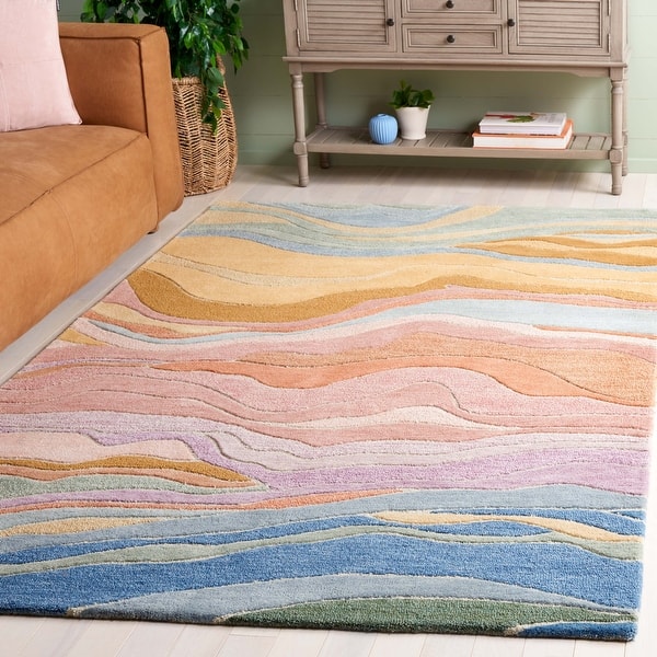 SAFAVIEH Handmade Rodeo Drive Bjarndis Mid-Century Modern Wool Rug ...