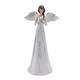 Angel Figurine with Silver Floral Accent (Set of 2) - Bed Bath & Beyond ...